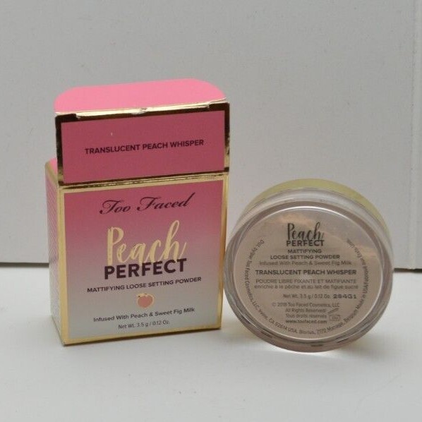 Too Faced Peach Perfect Loose Powder Translucent , Matte Perfecting ...