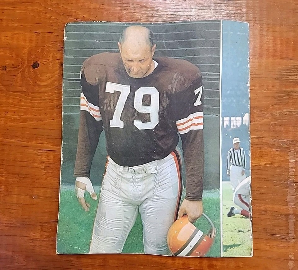 Vintage 1960’s Cleveland Browns Yearbook Jim Brown/Collins/Gain/Groza ...