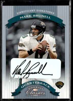 2002 Donruss Classics Autograph Mark Brunell #35/75 Jacksonville ...