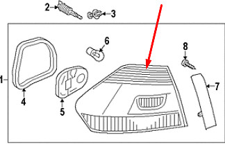 NEW VOLKSWAGEN PASSAT B7 REAR LEFT TAILLIGHT 561945095H ORIGINAL | eBay