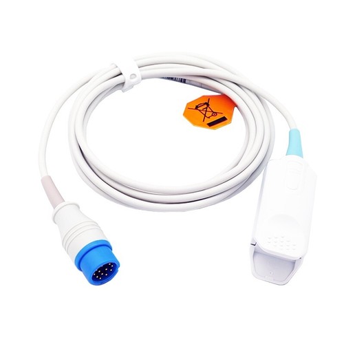 3m 12pin Reusable Adult Finger Clip SpO2 Sensor for Comen C30,C50,C60 ...