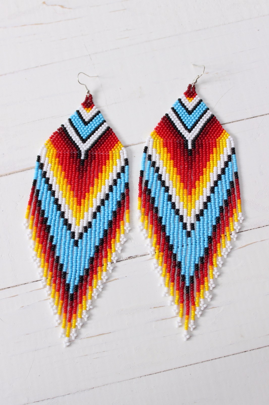 Native american beaded earrings, style Beadwork, native style earrings ...