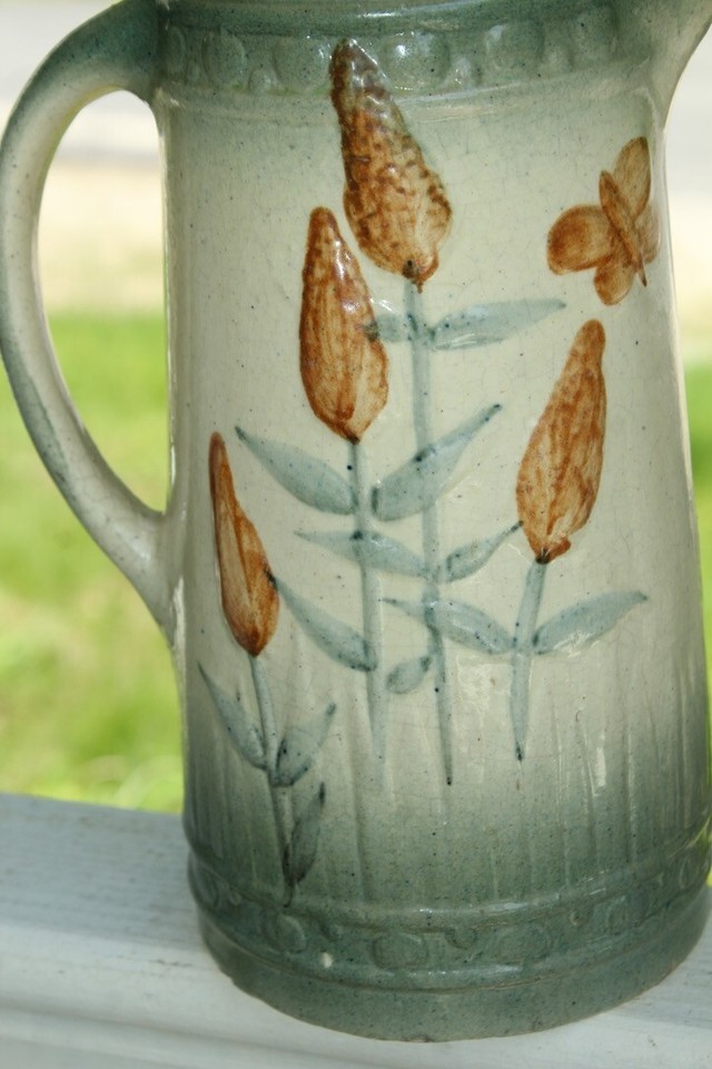 EARLY ROSEVILLE Pitcher GOLDEN ROD Butterfly LOT CD | eBay