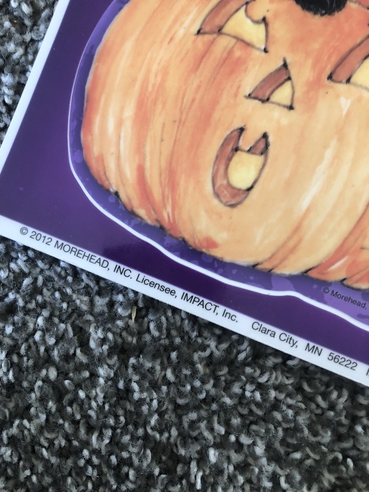 Y2K Ruth Morehead Halloween Window Cling Stickers Witch Black Cats ...