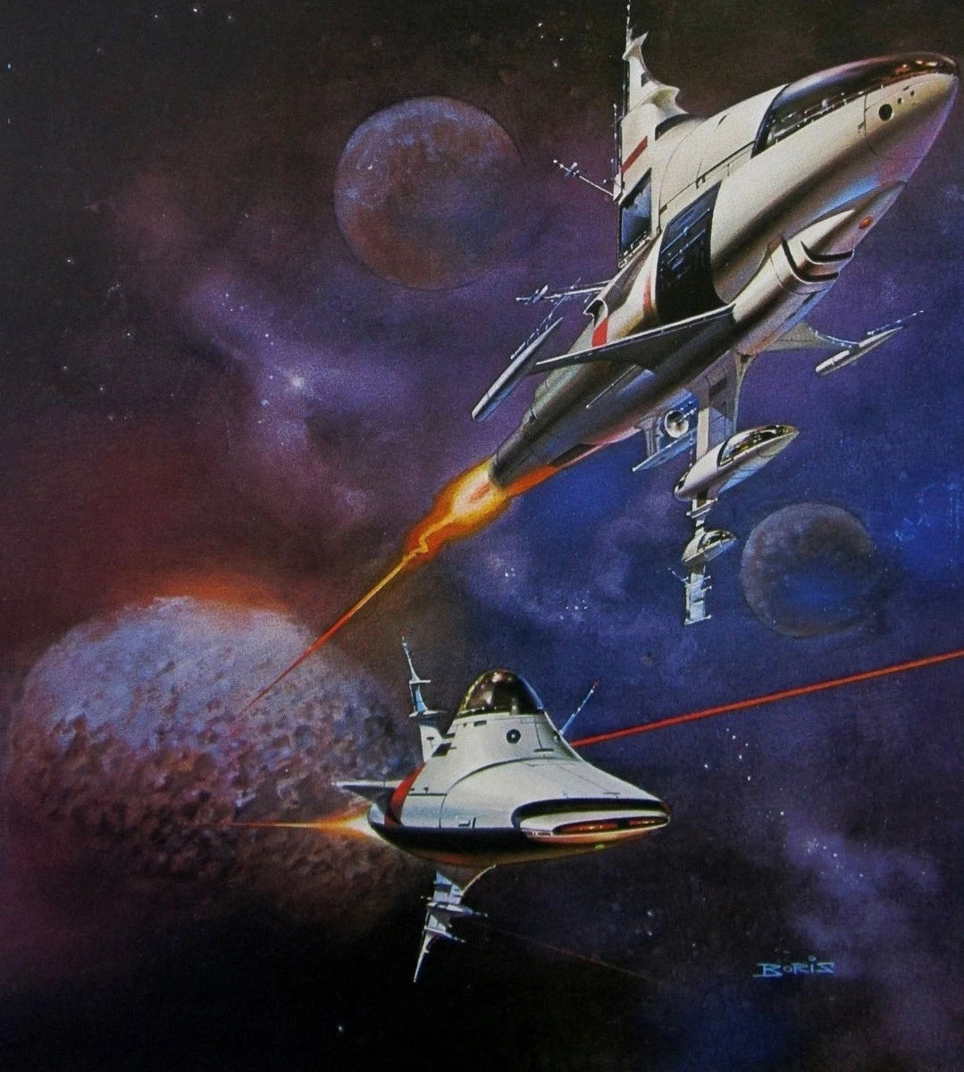 Vintage Spaceship Art