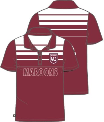 Queensland Maroons QLD SOO Sublimated Polo Sizes S-5XL! S3 | eBay Australia