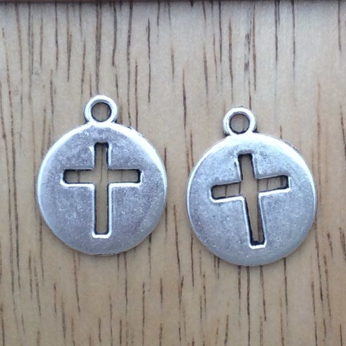 10/pk Cross Cutout Charms | eBay