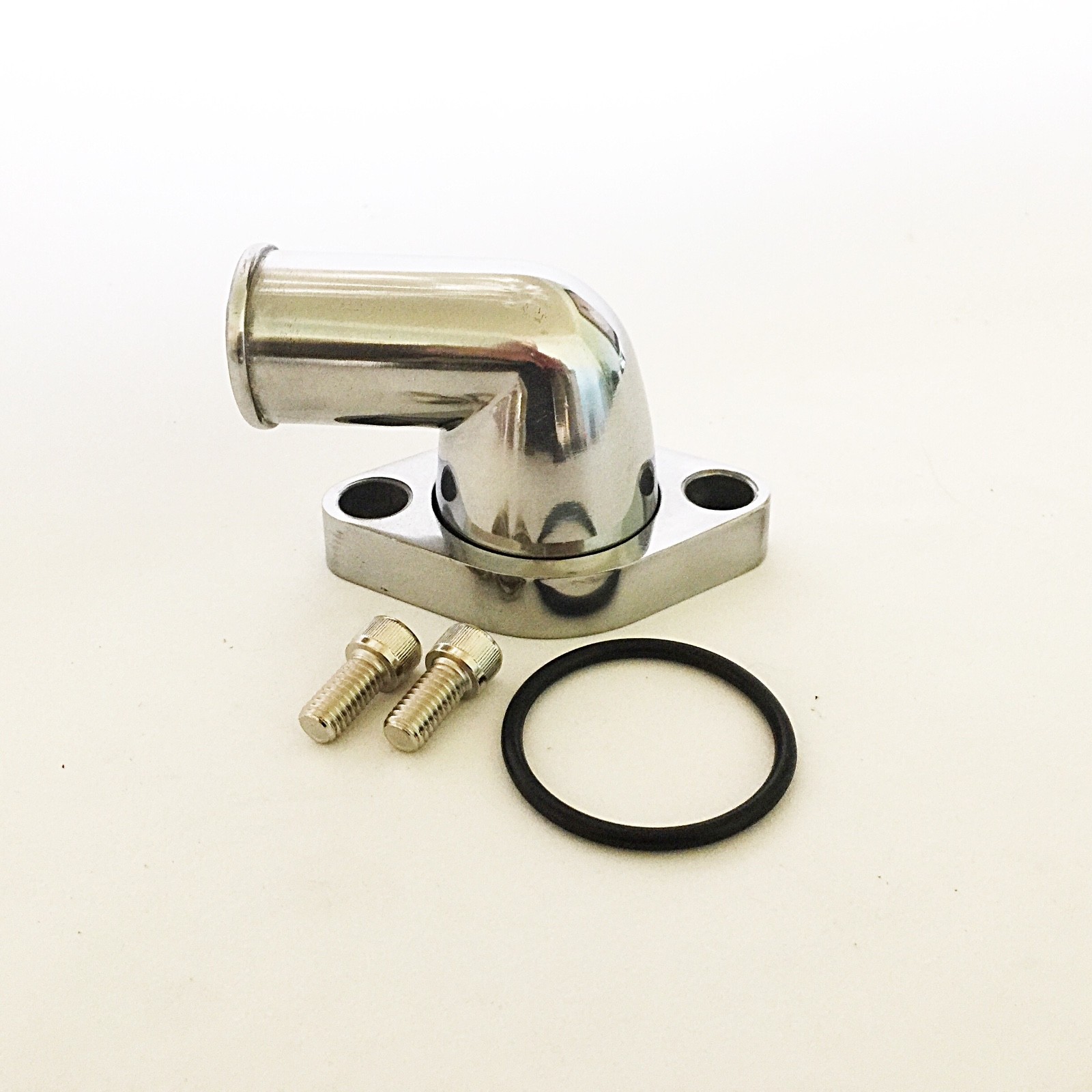 Aluminum Polished 90 Degree Swivel Water Neck SBC BBC Chevy V8 | eBay