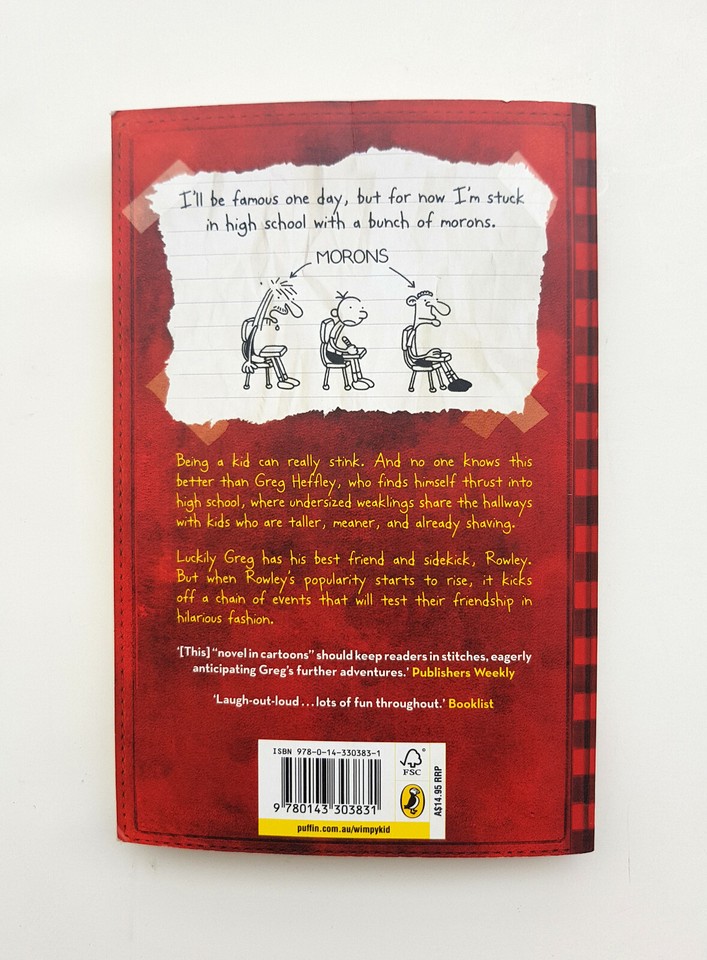 Diary Of A Wimpy Kid Jeff Kinney 01 A Novel in Cartoons + 04 Dogs Days ...