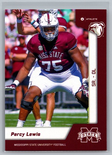 Percy Lewis 2023 ONIT Mississippi State Bulldogs Football Card RC ...