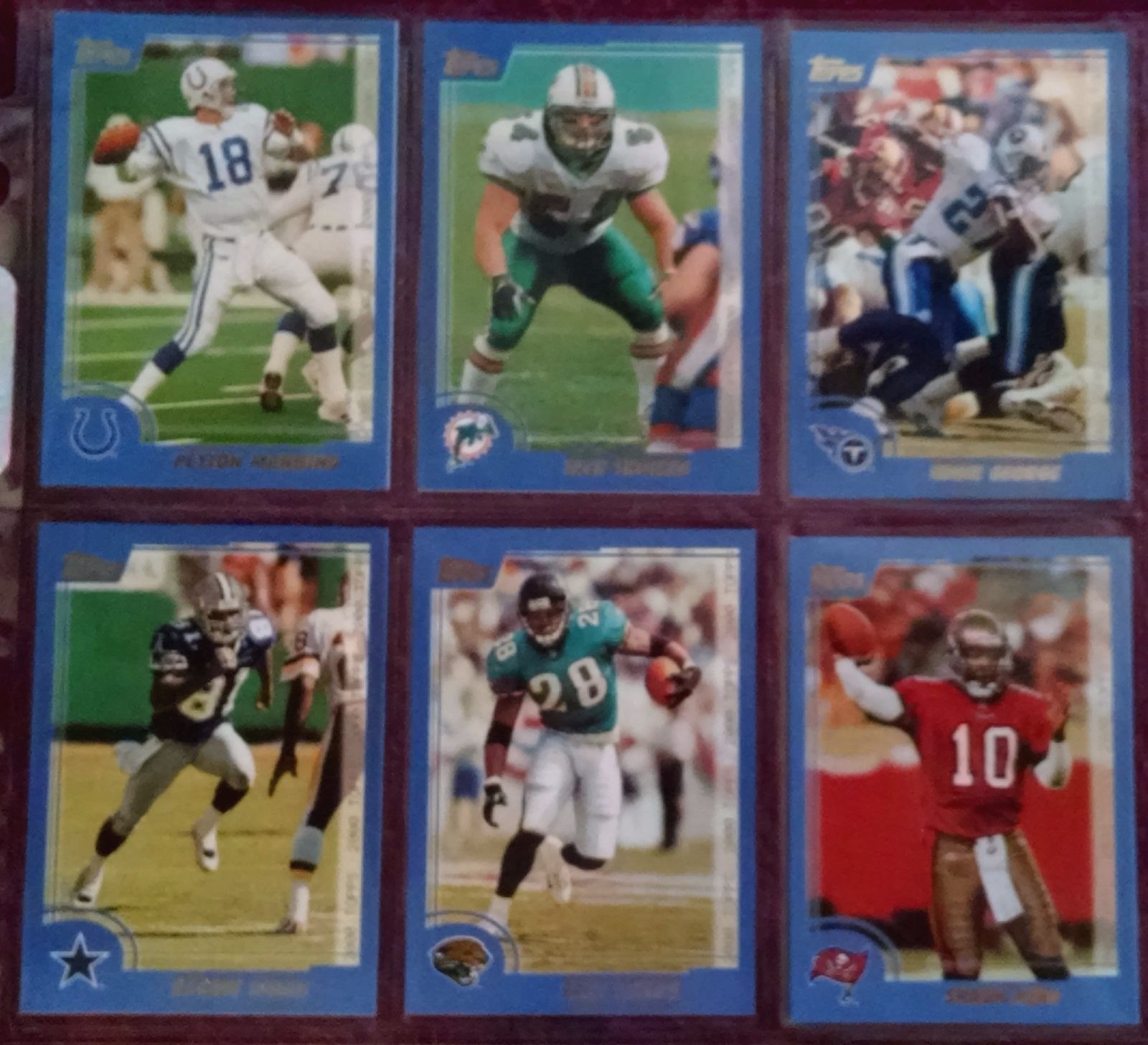 2000 Topps Football Prototype Sealed Insert Pack 6 Card Set Peyton ...