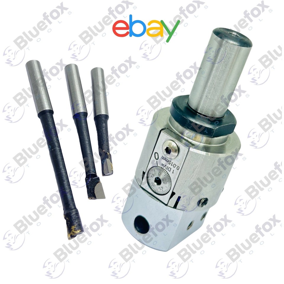 1.5'' PRECISION ADJUSTABLE BORING HEAD WITH STRAIGHT SHANK & 3pcs ...