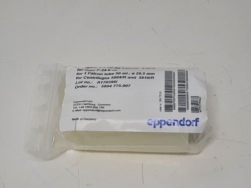 Pair of 1x50mL Eppendorf Falcon Tube Adapter for F-34-6-38 Rotor 5804 ...