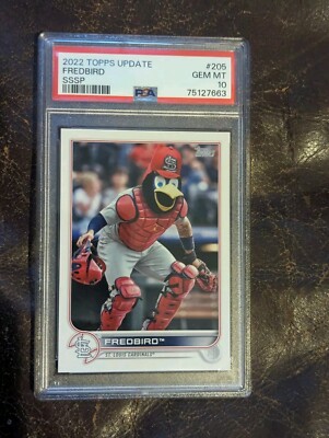 FREDBIRD 2022 Topps Update SSSP Mascot Variation PSA 10 Ultra Sp Short ...