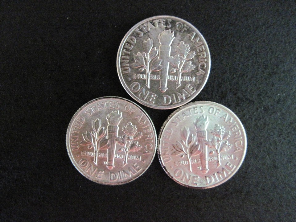 Three Uncirculated Roosevelt Dimes - 1952-P, D & S | eBay