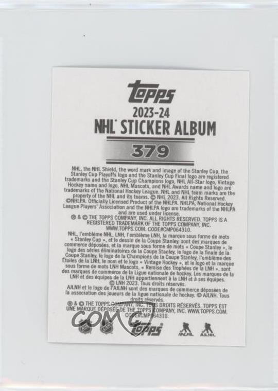 2023-24 Topps NHL Sticker Collection Evgeni Malkin #379 | eBay