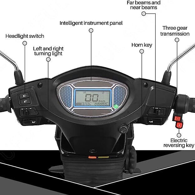 4-Wheel Travel Mobility Scooter 1000W 60V 20AH Battery Motor fit Adult ...