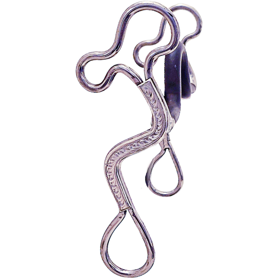 Winchester Sterling Silver Cavalry S Cheeks Short Shank Medium Curb ...