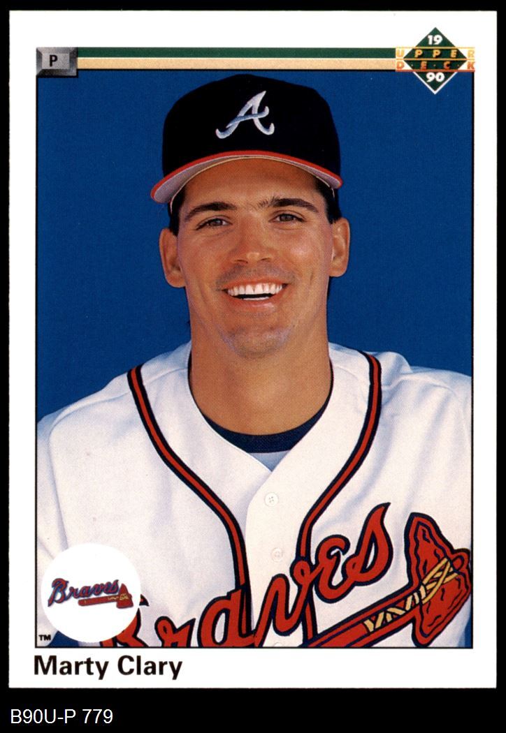 1990 Upper Deck #779 Marty Clary Braves 8 - NM/MT | eBay