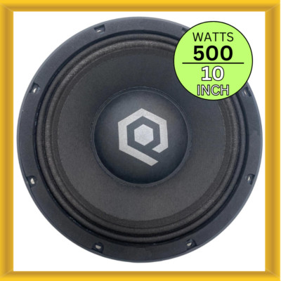 SoundQubed HDX-PA10M-8 10 Inch MidBass Car Speaker 500W RMS 1000W Max 8 ...