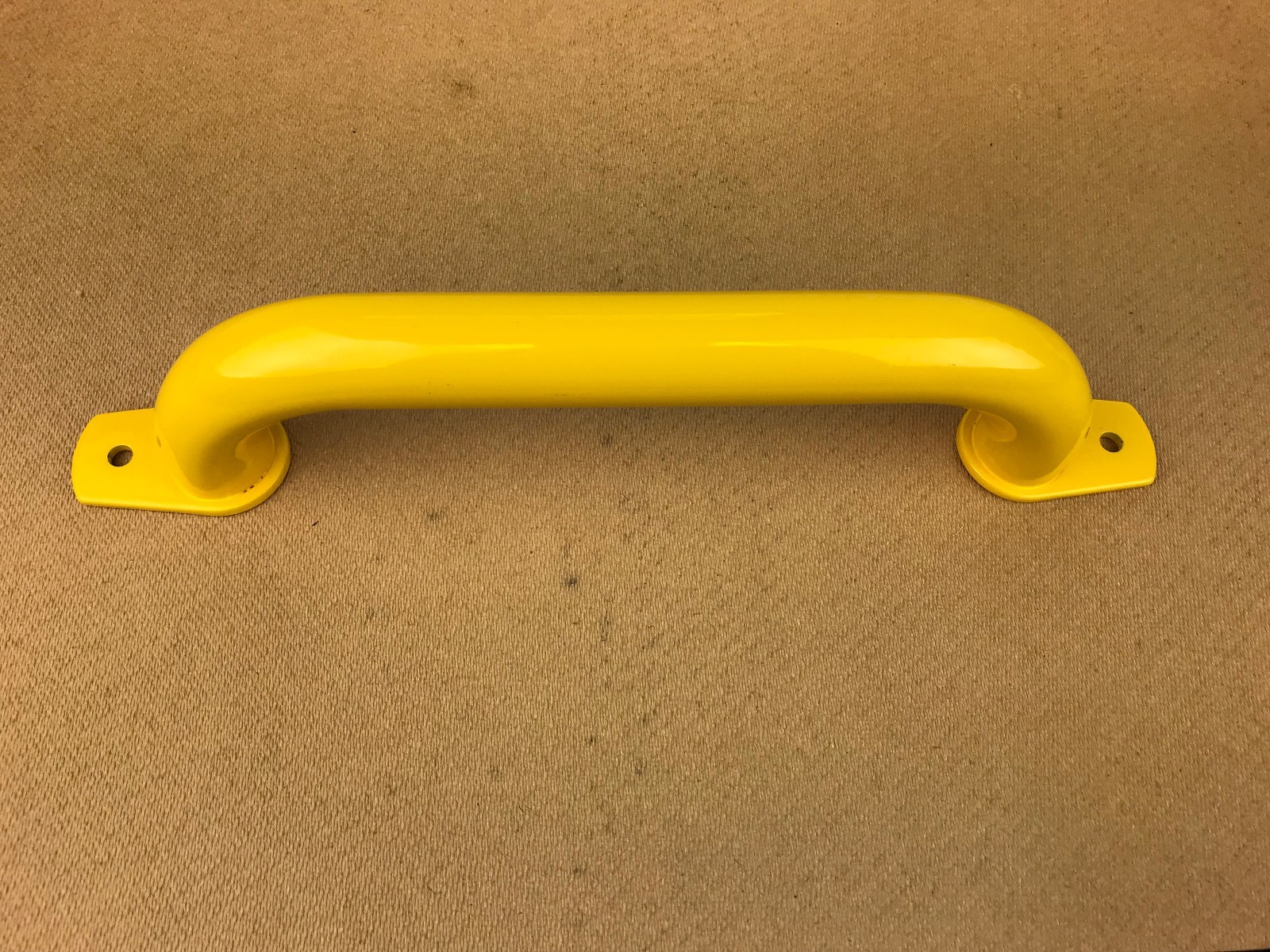 2 x Grab Handle Steel Yellow P/C 360mm Smooth Pattern Safety Hi Vis ...