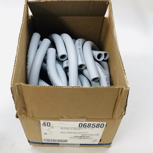 BOX OF 40 IPEX/SCEPTER 068580 - 1/2" 90º PVC CONDUIT FITTING RACCORD EN ...