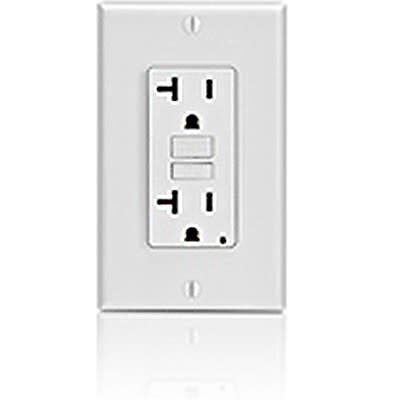LEVITON GFNT2-I Duplex Receptacle, 20 A/125 VAC, 10-14AWG, Screw ...