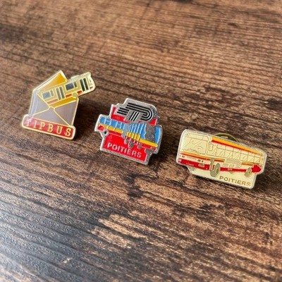 Vintage-Style European Bus Car Pin Badge Set Of 3 | eBay