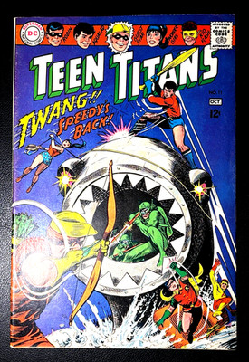 TEEN TITANS #11 (10/67 8.0 non-CGC) HOT 12c SILVER-AGE ROBIN! SPEEDY ...