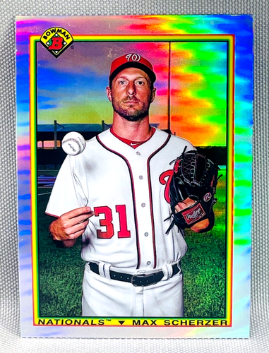 2020 Bowman Baseball - MAX SCHERZER #90B-MS - 1990 Bowman Refractor - NATIONALS | eBay