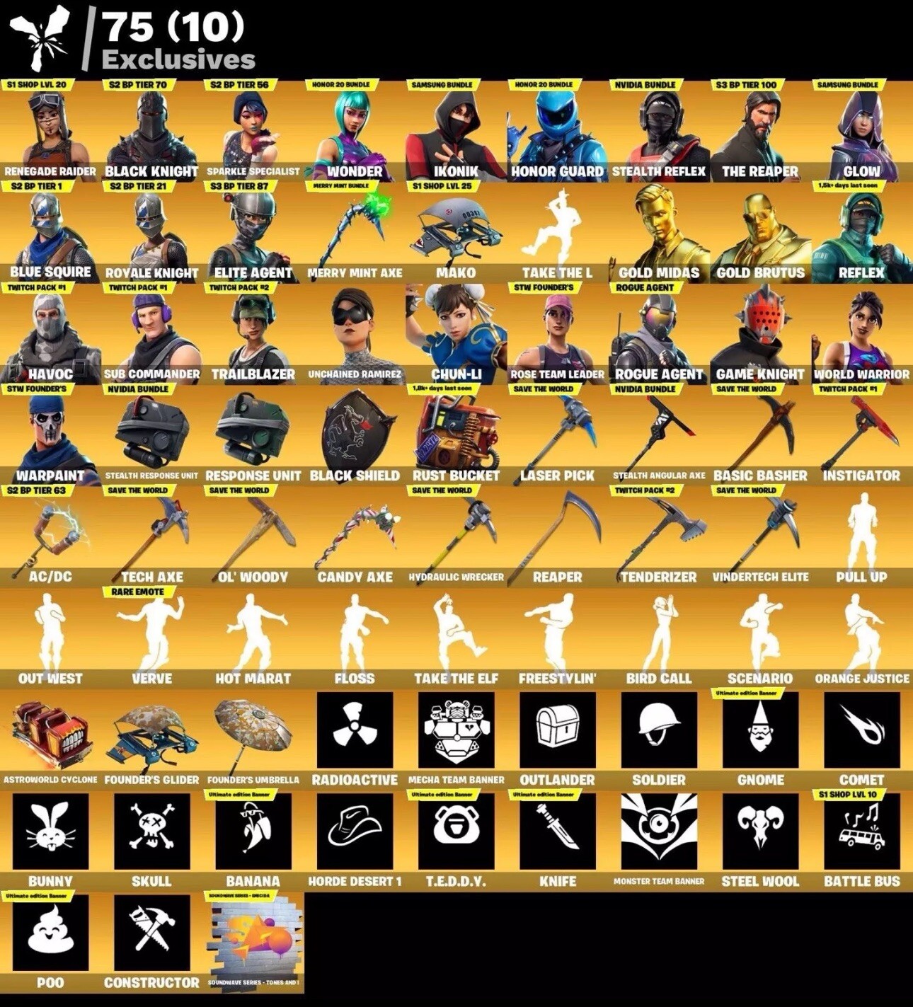 OG FN ACC RENE/BK 100 SKINS (IF YOUR INTERESTED HMU 4698836436) | eBay