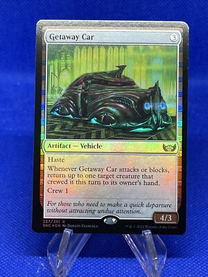 Getaway Car Rare Foil Vehicle MTG Streets of New Capenna 237 New ...