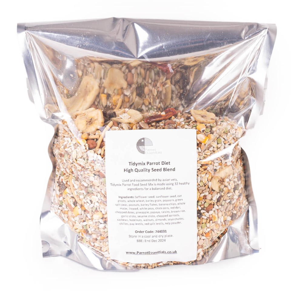 Tidymix Parrot Food High Quality Seed Mix Blend for Parrots & Pet Birds ...
