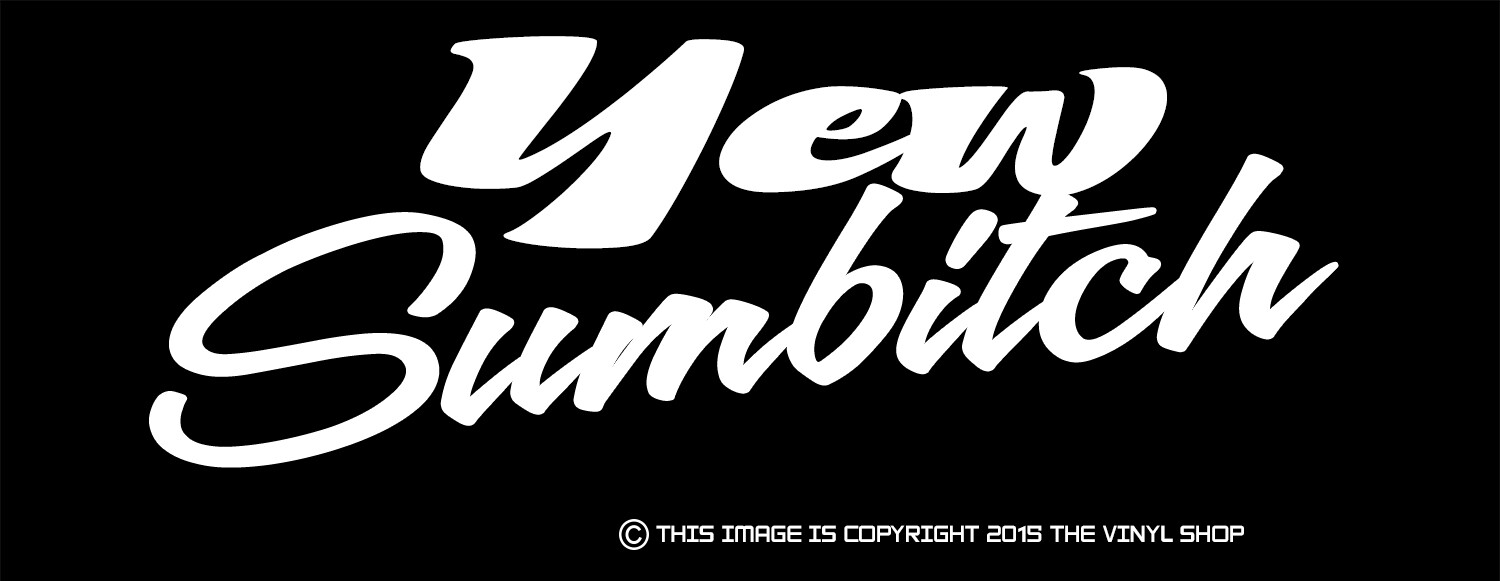 3 PACK Smokey and The Bandit, You SUMBITCH and East Bound & Down Decal ...