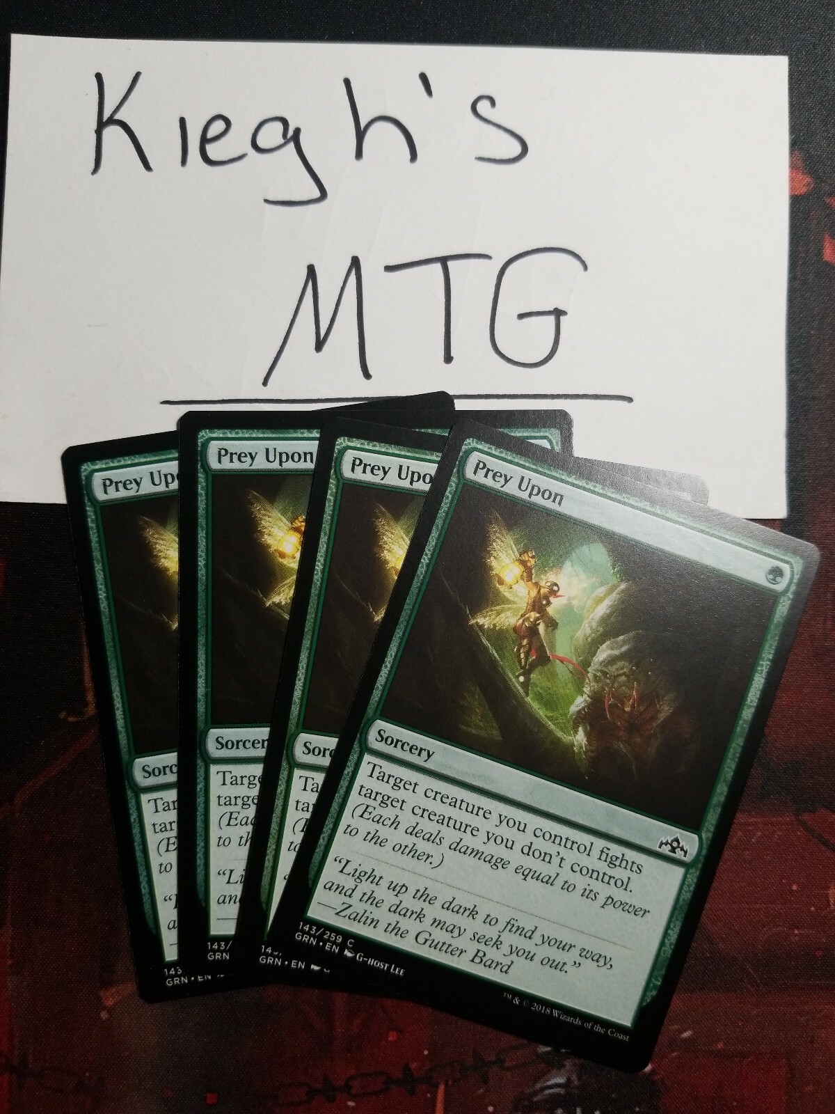 Mtg Prey Upon x4 *Various Sets* | eBay