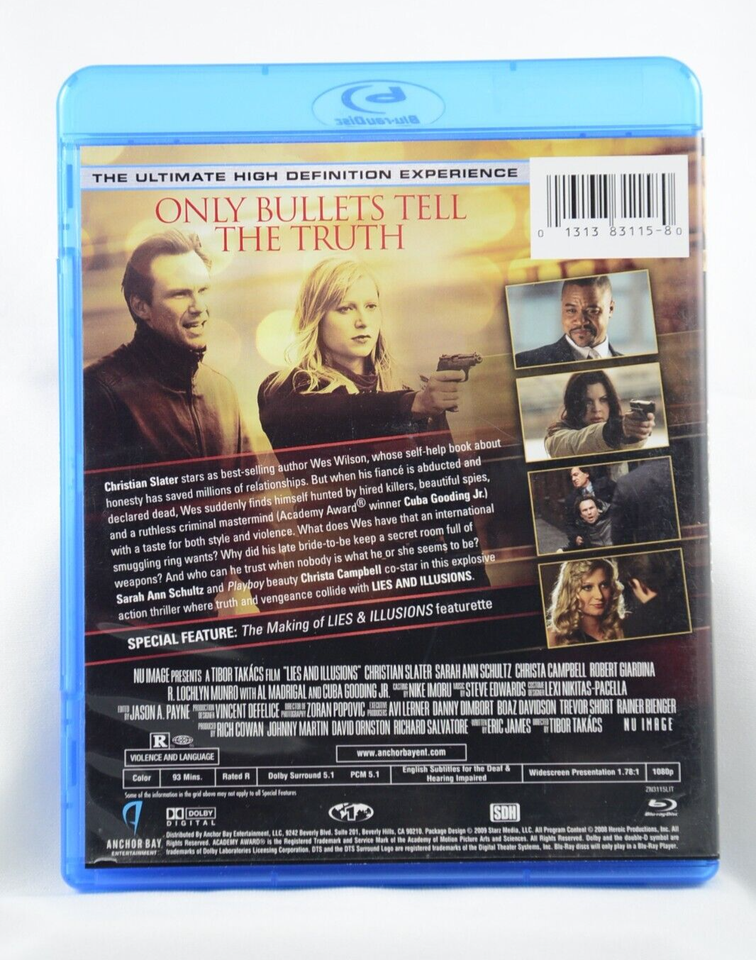 Lies and Illusions 2009 Blu-ray Disc Widescreen Christian Slater Cuba Gooding Jr | eBay