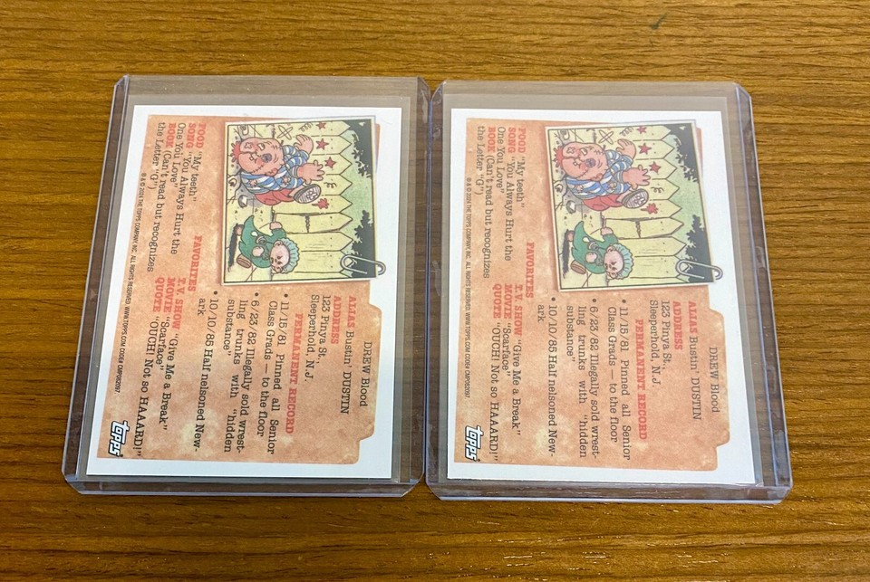 RARE GPK 2024 SAPPHIRE 5 Green & Gold Lot! /99 /50! Garbage Pail Kids ...