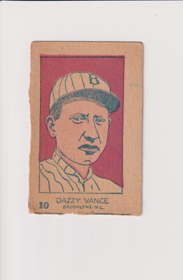 1925 W512 Baseball Strip Card #10 Dazzy Vance Brooklyn HOF | eBay