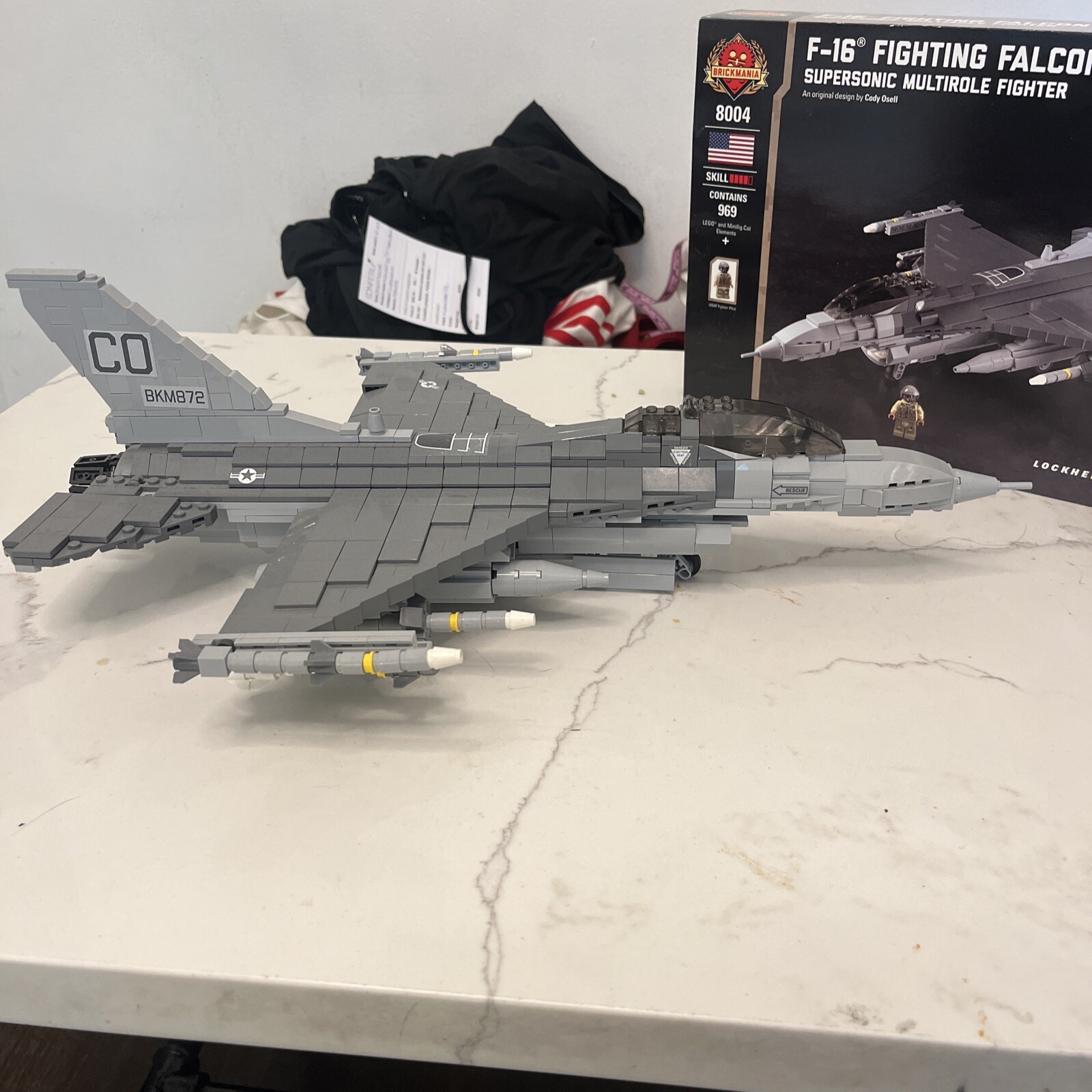 LEGO Brickmania F-16 Fighting Falcon Supersonic Multirole Fighter Kit ...