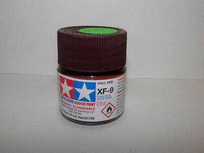 Tamiya Color Acrylic Paint Mini Hull Red #XF-9 (10ml) NEW | eBay