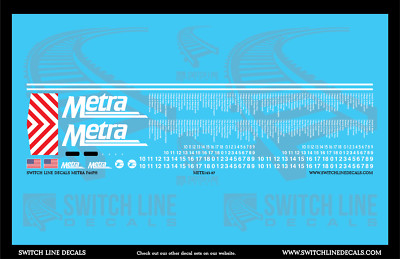 HO Scale Metra F40PH Locomotive Decal Set | eBay
