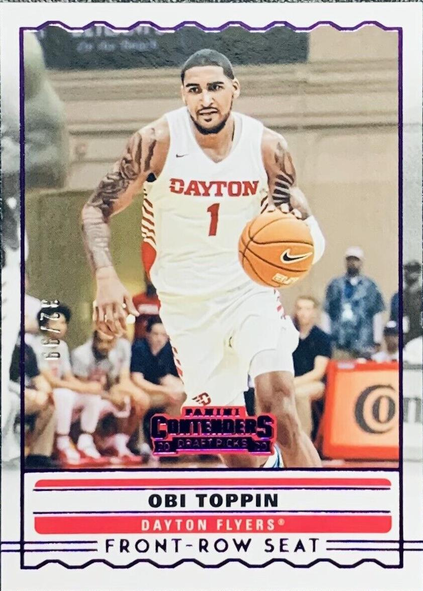 2020-21 Panini Contenders Draft Picks - Front Row Seats Obi Toppin #SS ...