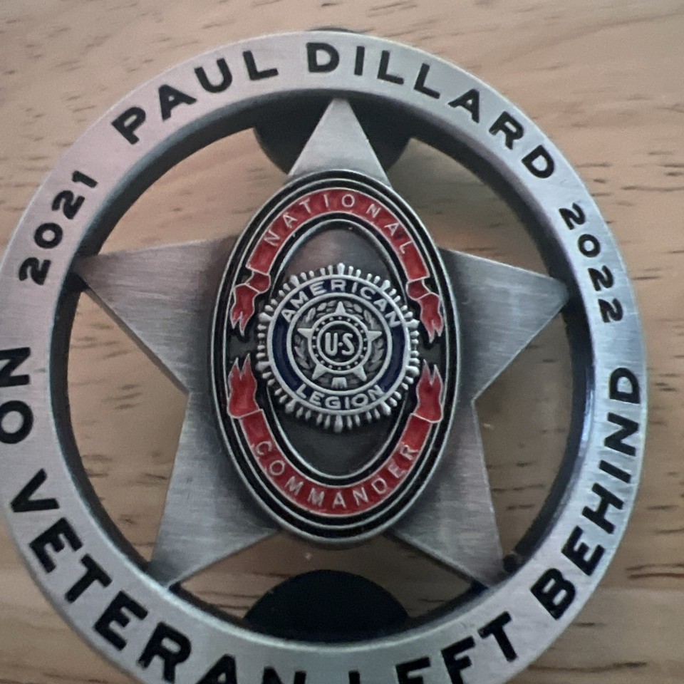 American Legion No Veteran Left Behind National Commander Pin | eBay