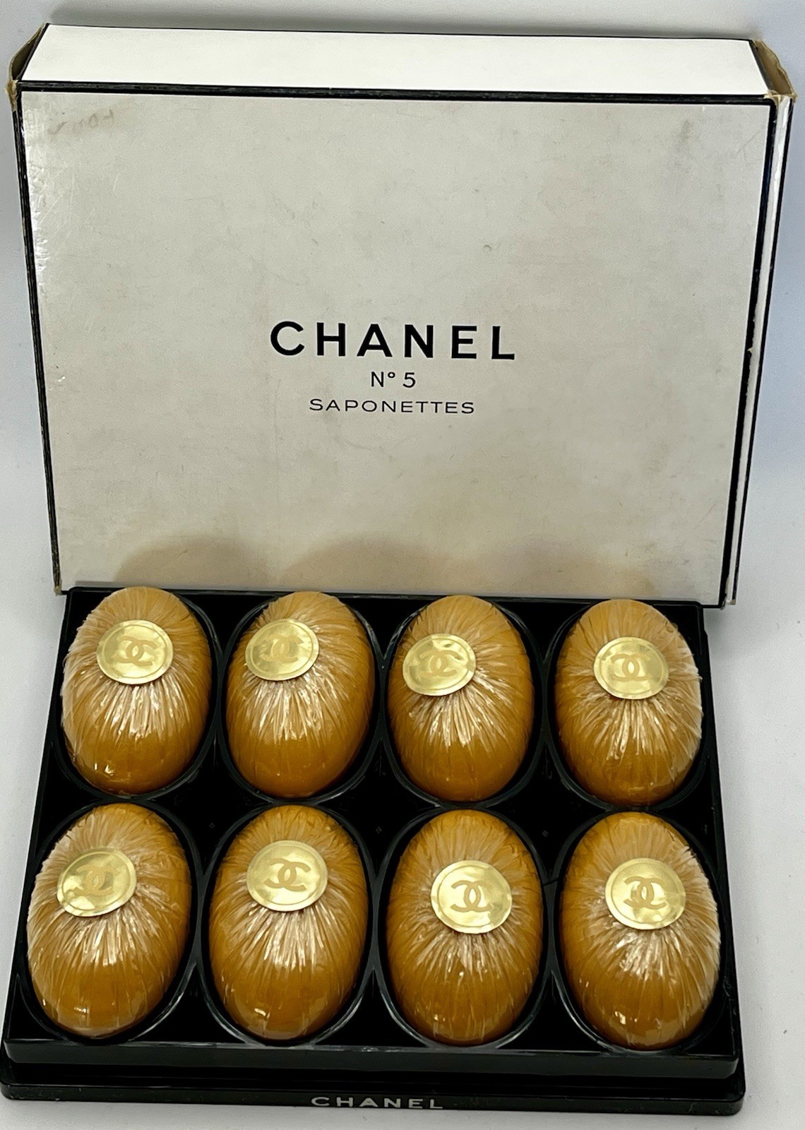 Set 8 Chanel No 5 Saponettes 1 oz x8 Egg Shaped Guest Soap Travel Bars ...