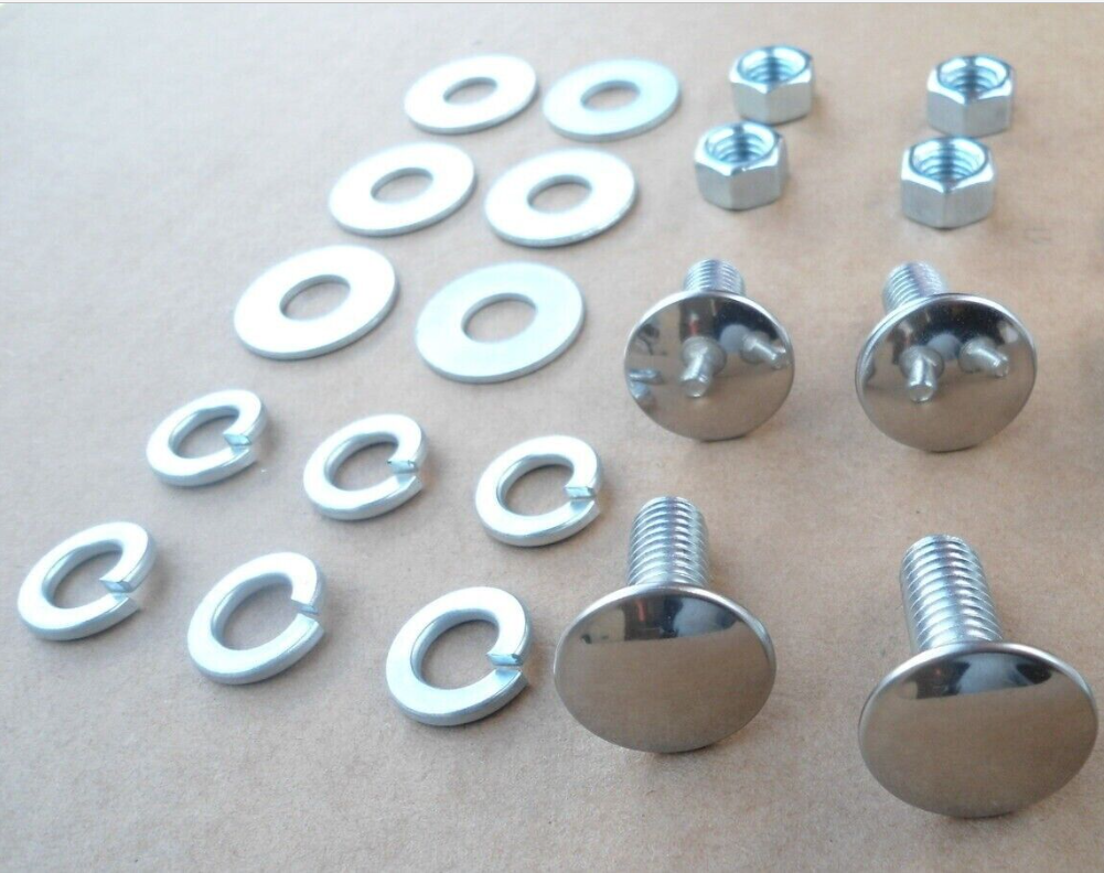 4 STAINLESS STEEL BUMPER BOLTS/NUTS! FITS: MOPAR CUDA CHARGER GTX ...