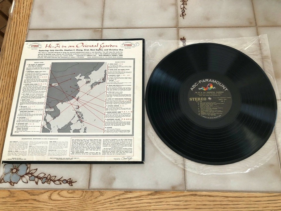 CELY CARRILLO~Hi-Fi In A Oriental Garden~LP~ABC-PARAMOUNT~STEREO~NEAR ...