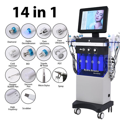 14in1 Hydra Spa Facial Beauty Machine Hydro Dermabrasion Skin Cleaning ...