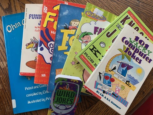 Children's Joke Humor 8 Book Lot Knock Knock Computer Odd Parents Robot ...