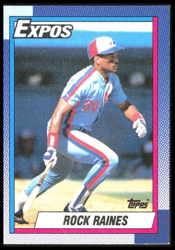 1990 Topps Rock Raines #180 Montreal Expos 5P | eBay
