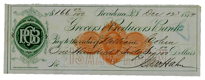 RARE!! “1st Jew In R.I. House of Representatives" Isaac Hahn Hand ...